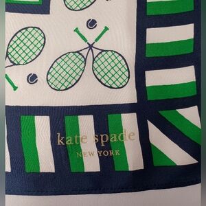 kate spade | Accessories | Kate Spade Raquet Club Silk Bandana Nwt Nib ...
